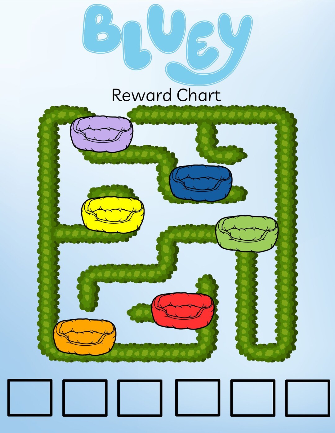 Bluey Reward Chart, Token Chart - Etsy