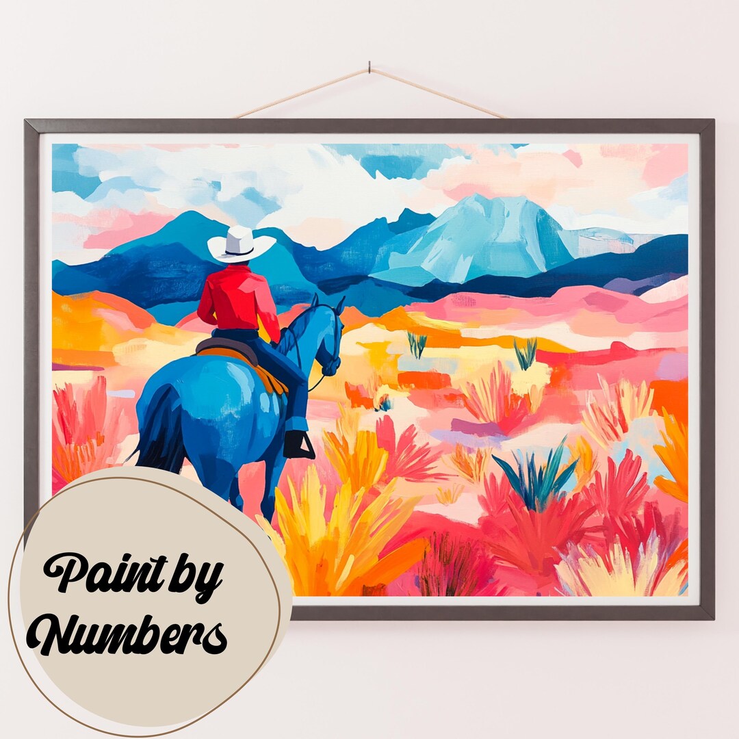 Paint by Numbers Kit: Desert Wanderer, DIY Painting, Acrylic Kit for ...