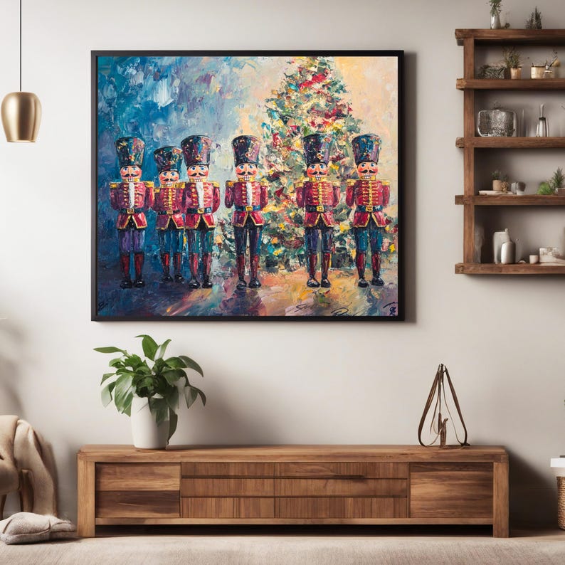Nutcracker Brigade Paint by Numbers Kit: DIY Christmas Decor - Etsy