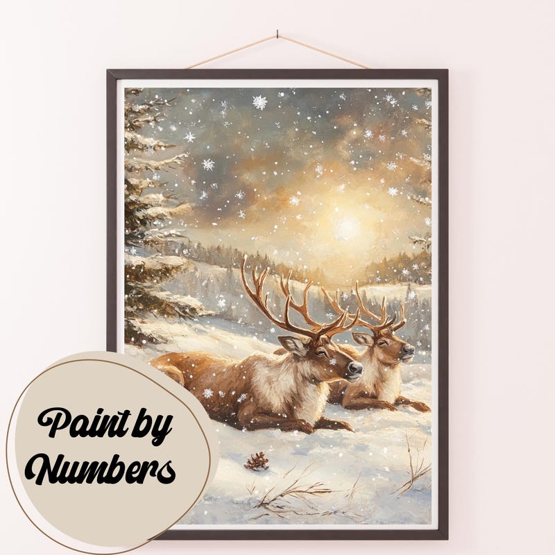 Paint by Number Santa - Etsy