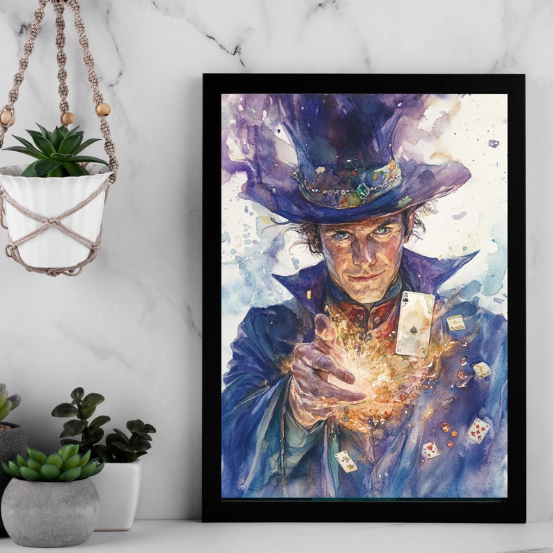 Mystical Magician Paint by Numbers Kit: DIY Wall Art Decor - Etsy