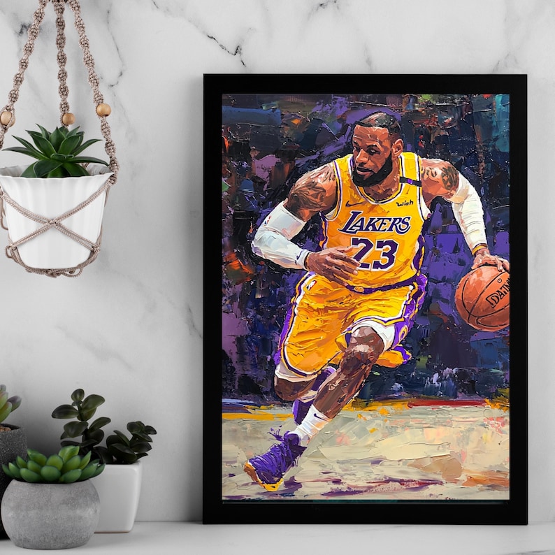 Lakers Legend Diamond Painting Kit: DIY Gem Art Décor - Etsy