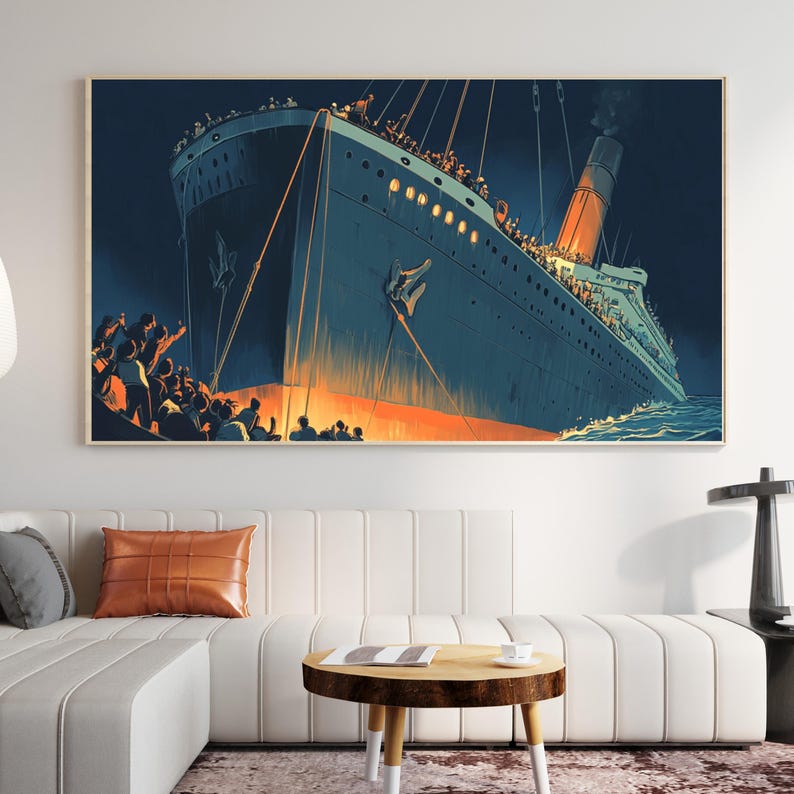 Titanic's Final Moments Paint by Numbers Kit: DIY Maritime Art - Etsy