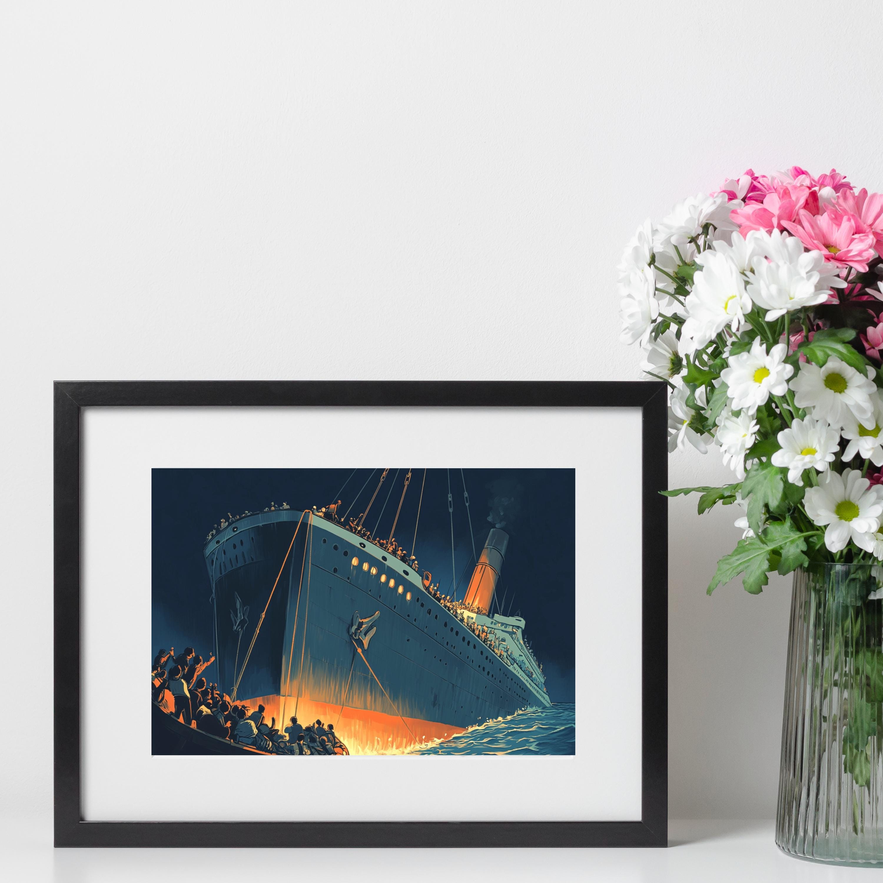 Titanic's Final Moments Paint by Numbers Kit: DIY Maritime Art - Etsy