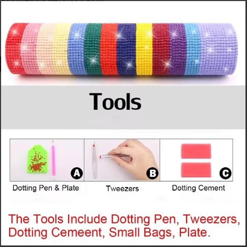 Diamond Painting Kit: Enchanted Forest Glow, Gem Art for Adults & Kids ...