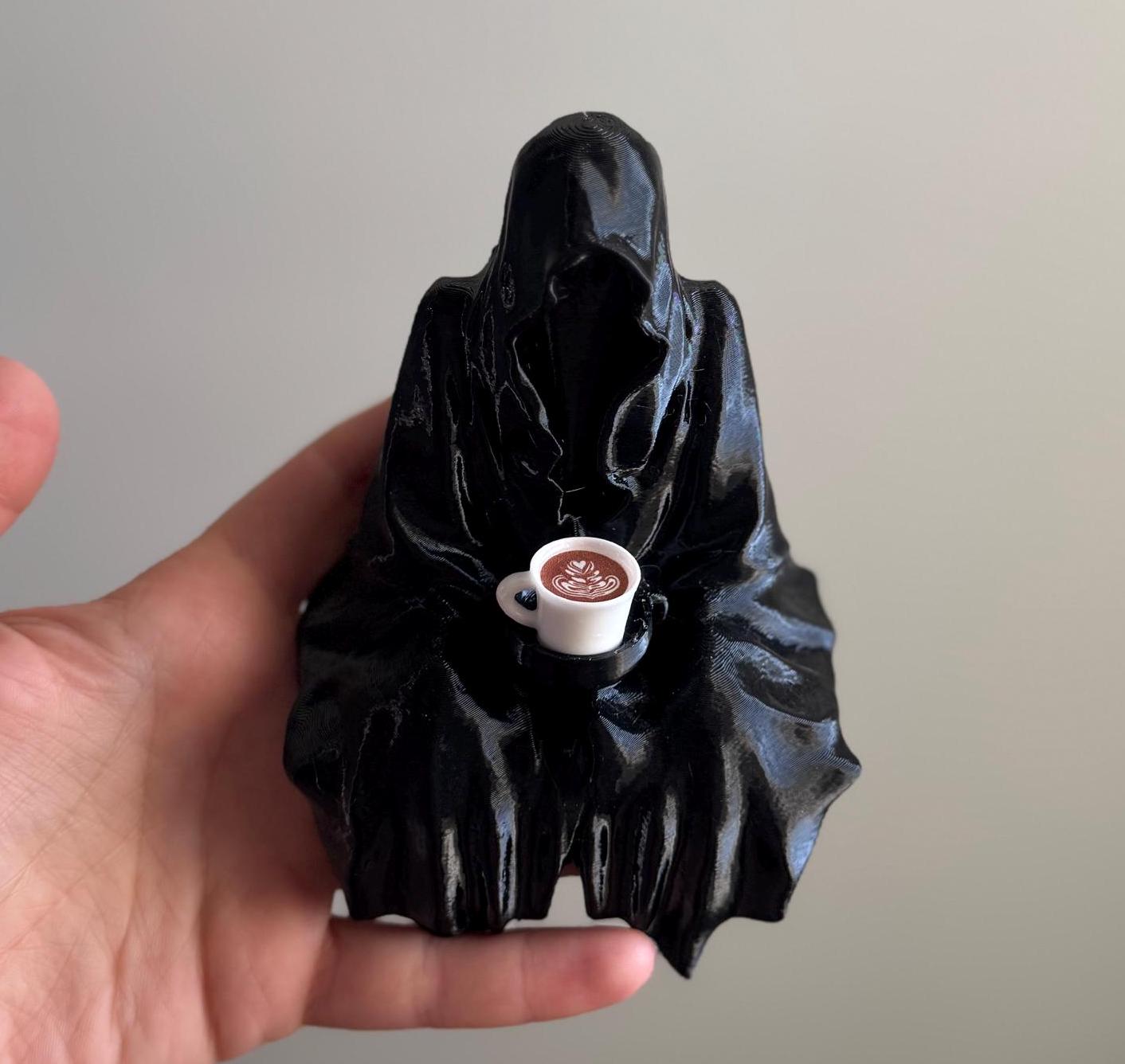 3D Printed Suriel Figurine With Teacup: ACOTAR Inspired Shelf Decor - Etsy