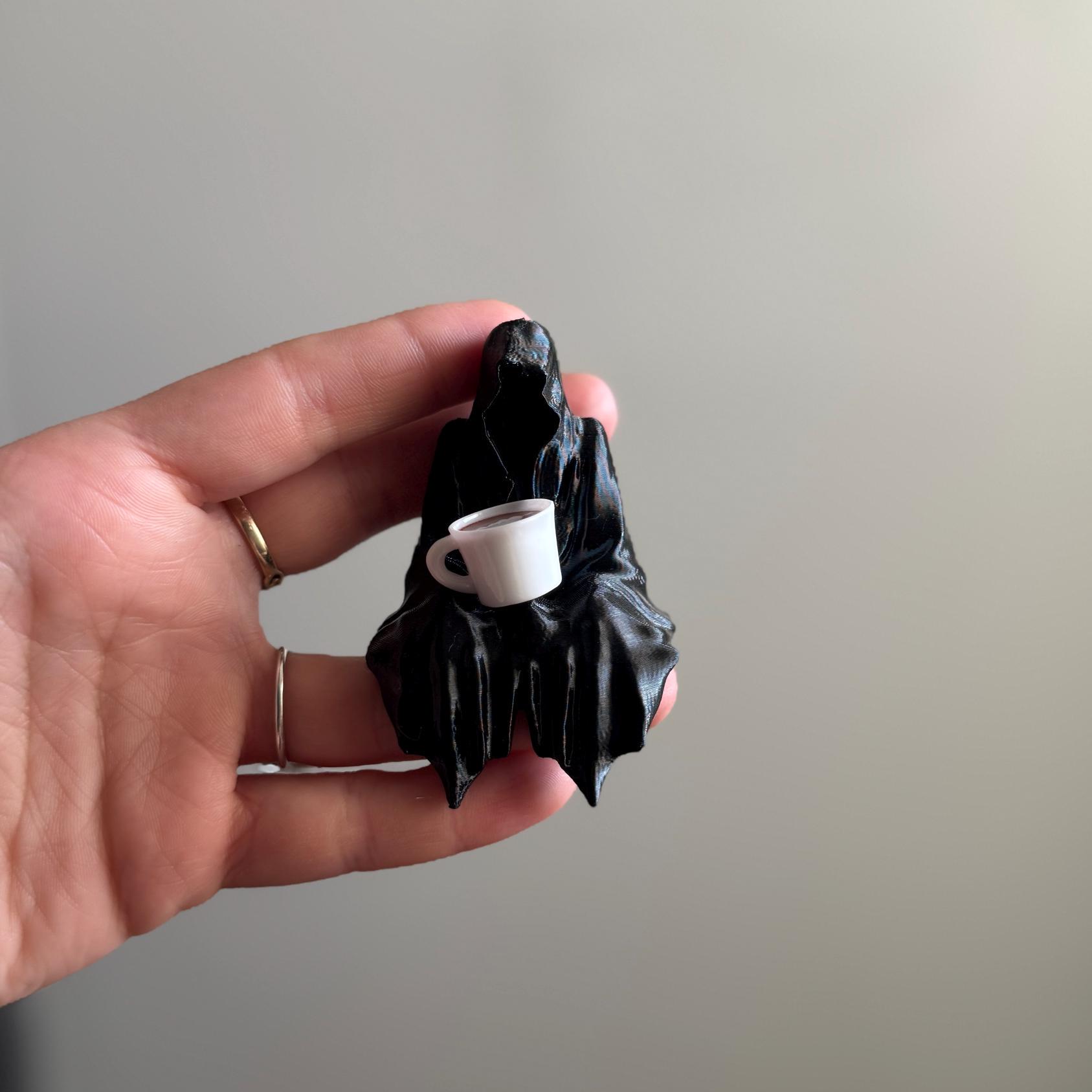 3D Printed Suriel Figurine With Teacup: ACOTAR Inspired Shelf Decor ...