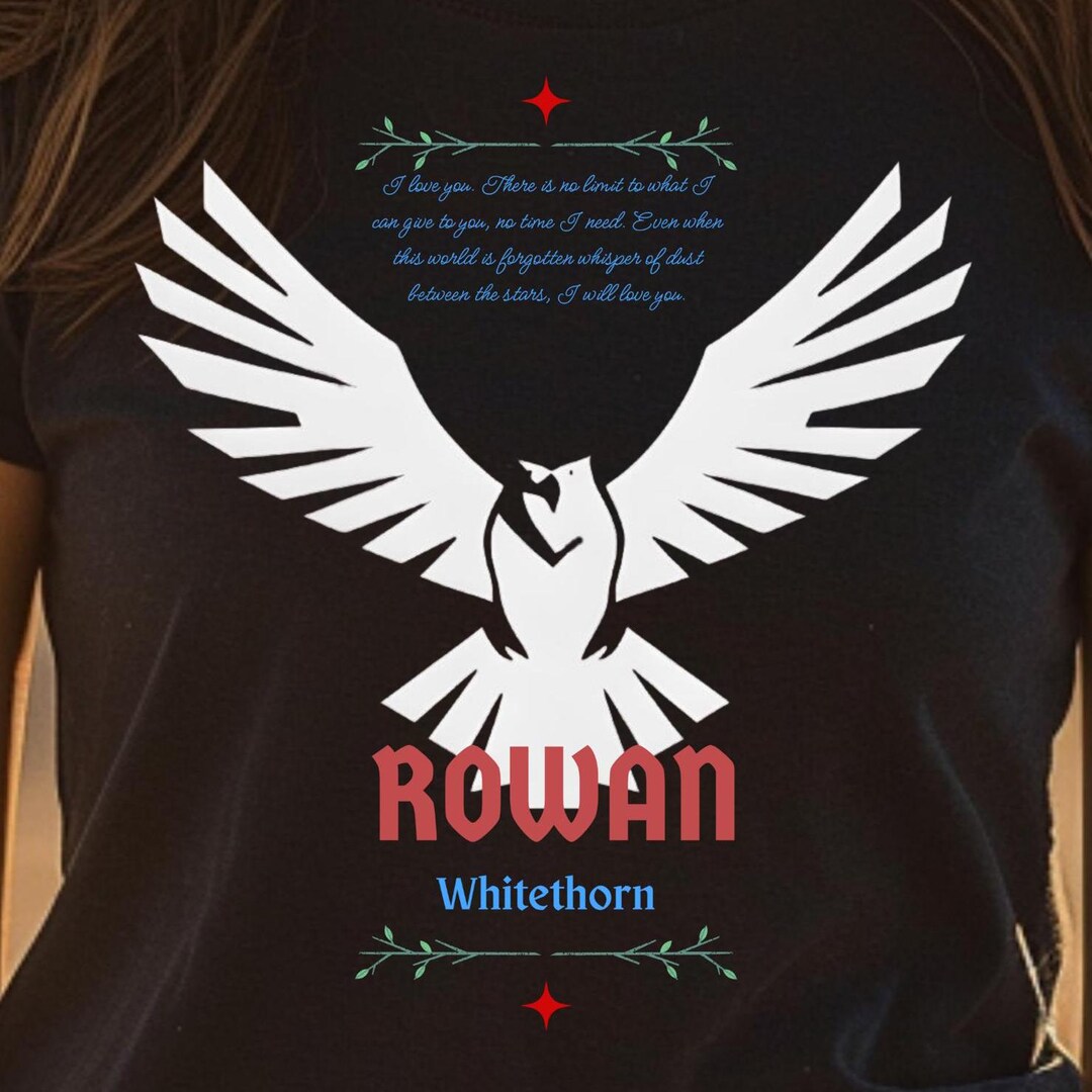 Rowan Whitethorn T-shirt: Throne of Glass SJM Merch - Etsy