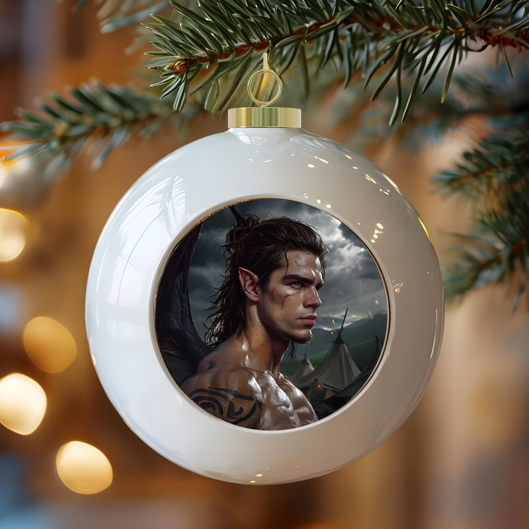 To the Stars Who Listen ACOTAR Christmas Glass Ornament, Rhysand' Night ...