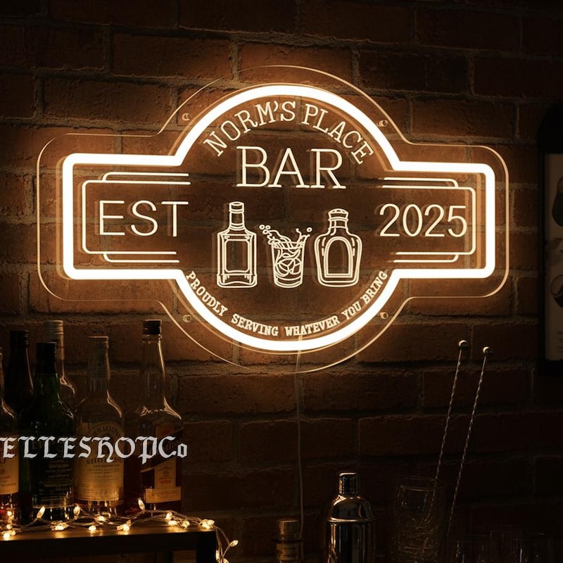 Neon Signs for Basement Bar - Etsy