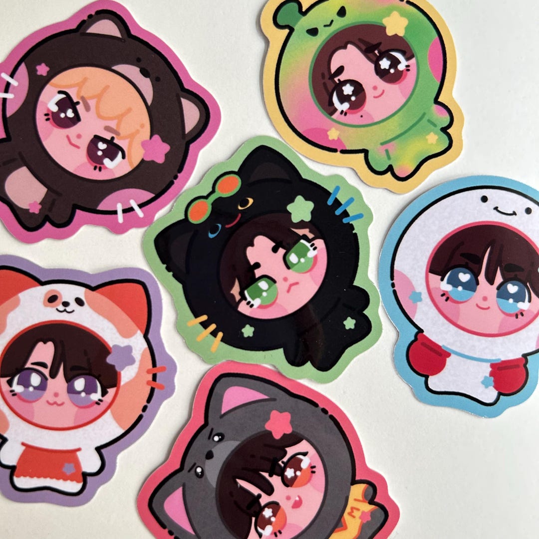 BOYNEXTDOOR Sticker Pack - Riwoo, Taesan, Leehan, Sungho, Jaehyun and ...