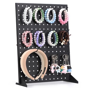 Pegboard Display Stand With 12 Peg Hooks for Retail Craft Shows & Fairs ...