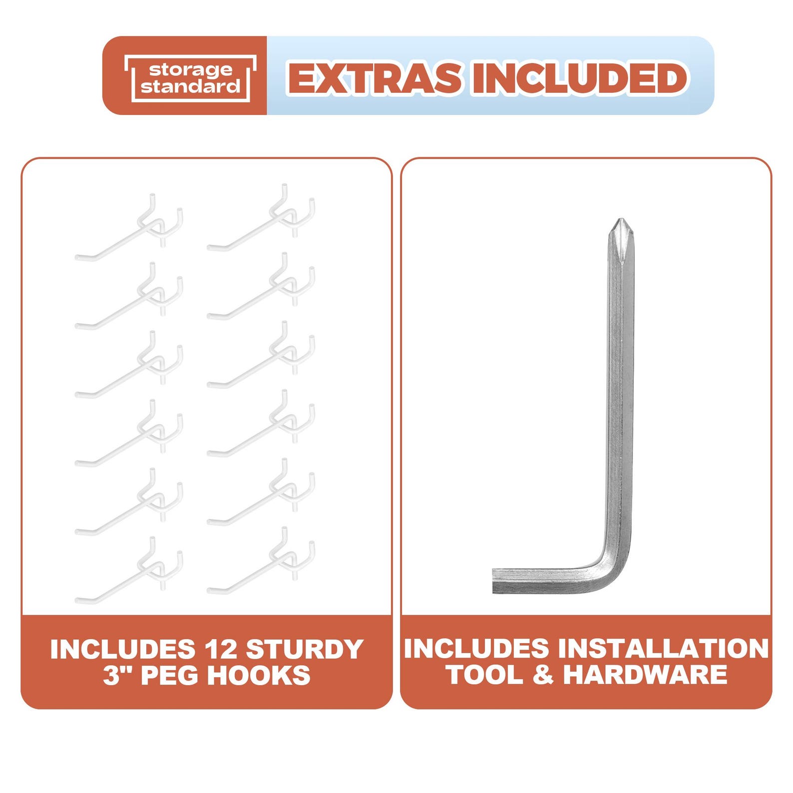 Pegboard Display Stand With 12 Peg Hooks for Retail Craft Shows & Fairs ...
