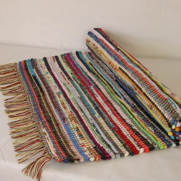 Rag Rug Runner - Etsy