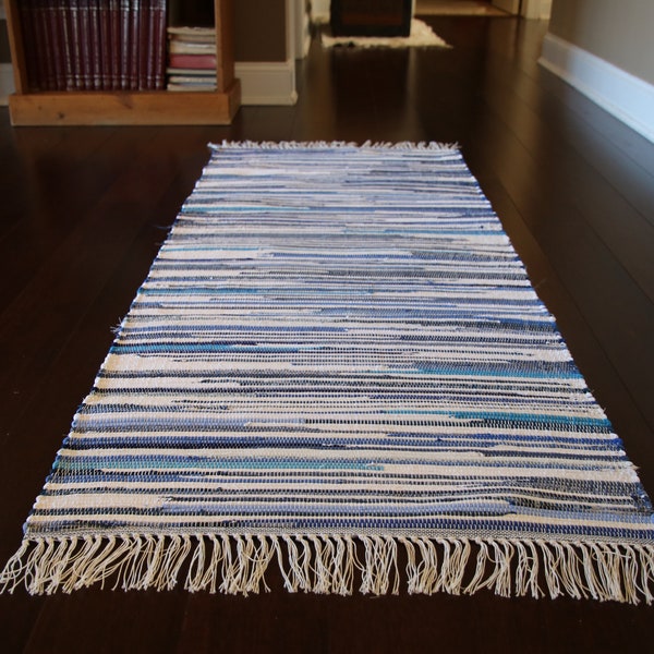 Rag Rug Runner - Etsy