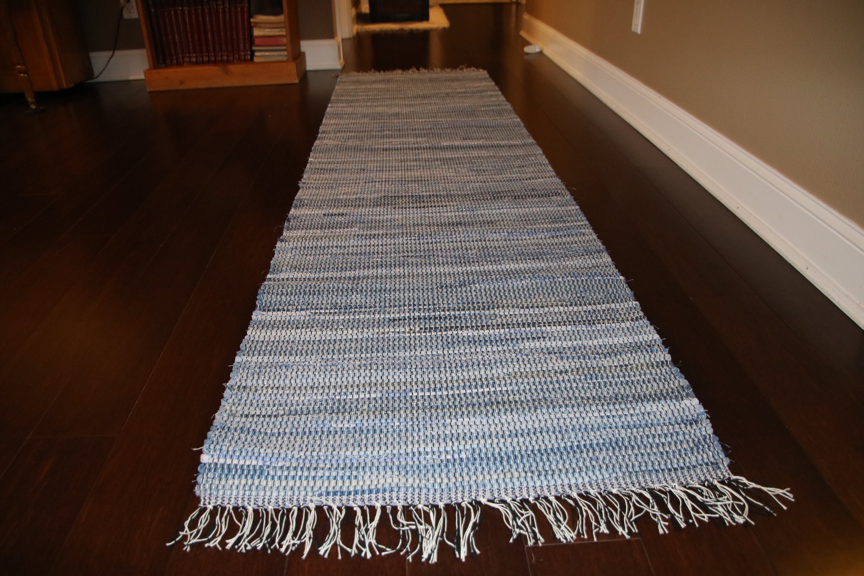 53 x 25 DENIM Woven Rag Throw Rug MD53 Home & Living Floor & Rugs etna ...