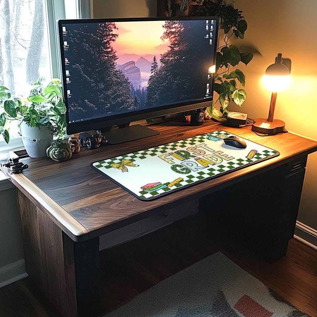 Desk Mat, First Grade Desk Mat, Personalized Name Teacher Desk Mat ...