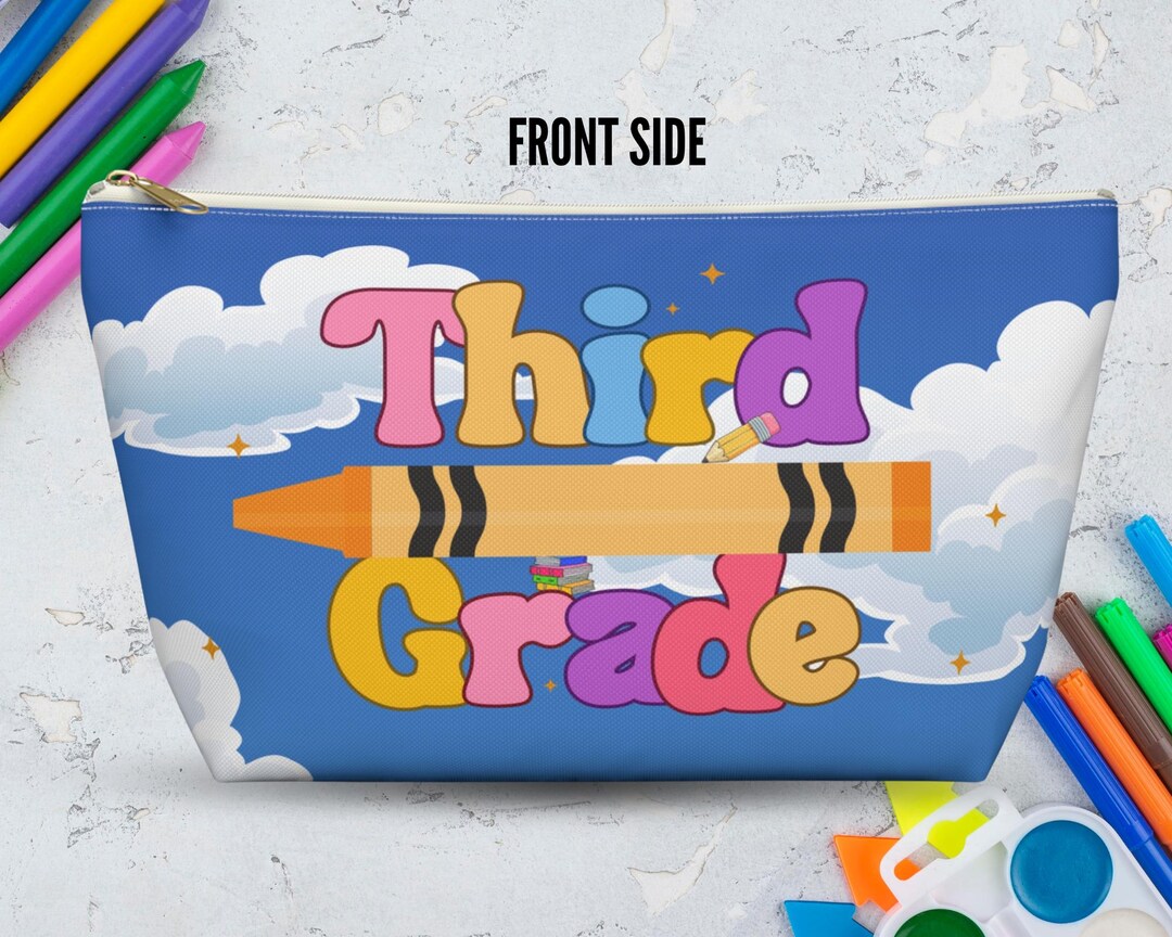 Third Grade Pencil Pouch Personalized | Back to School Gift for Kids ...