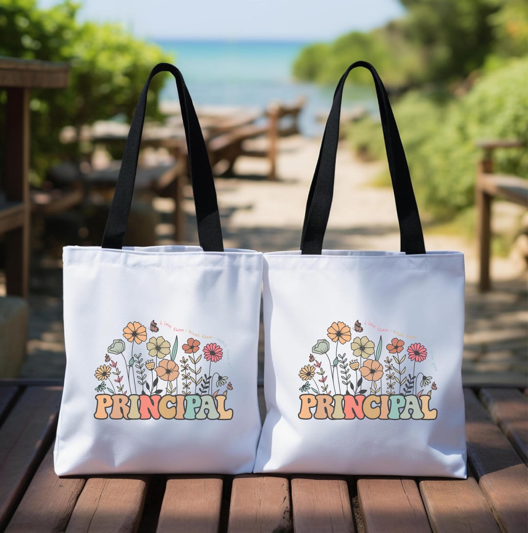 Principal Teacher Tote Bag, Teacher Gift, Teacher Appreciation Gift ...
