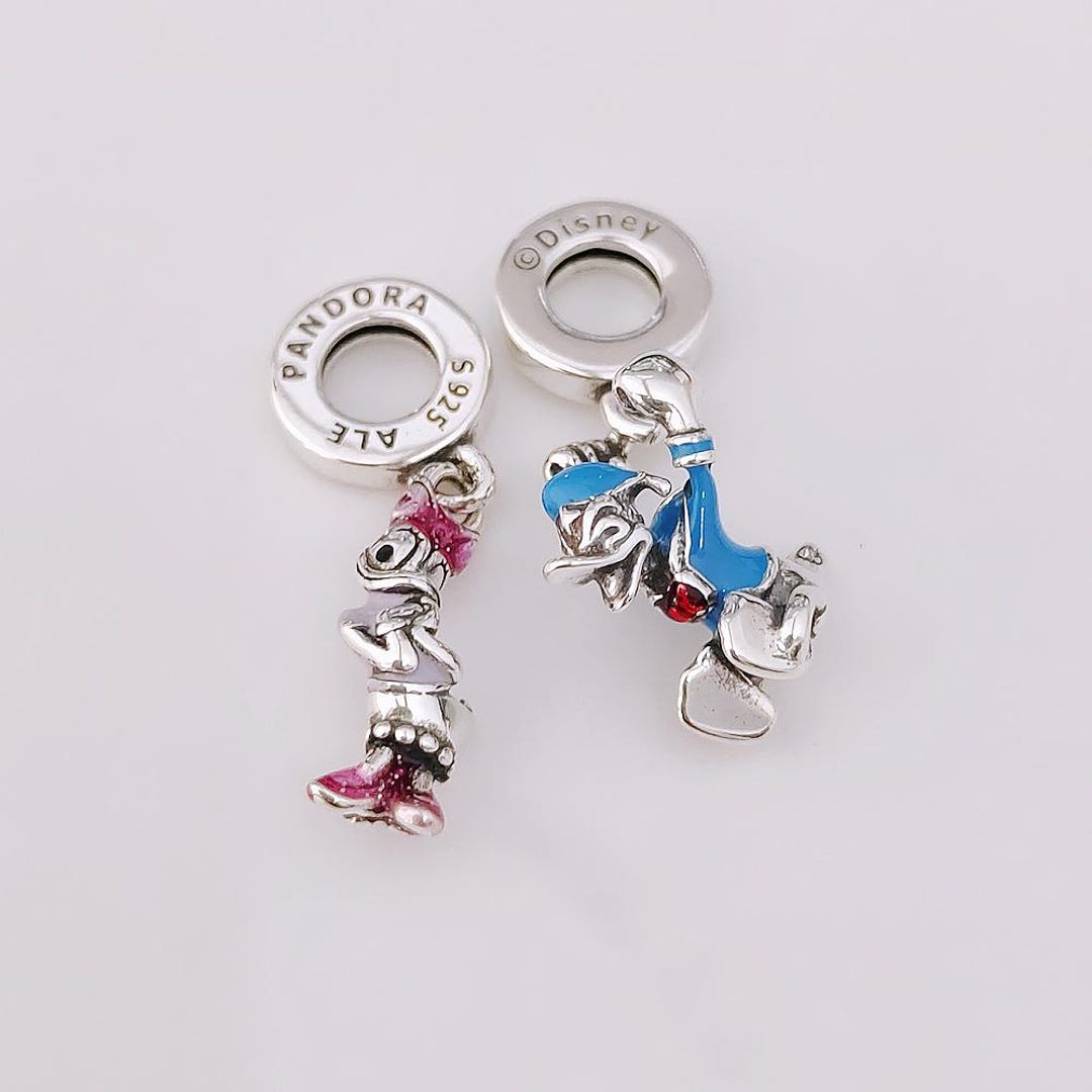 Pandora Disney Donald Daisy Duck Dangle Charm Set - Etsy