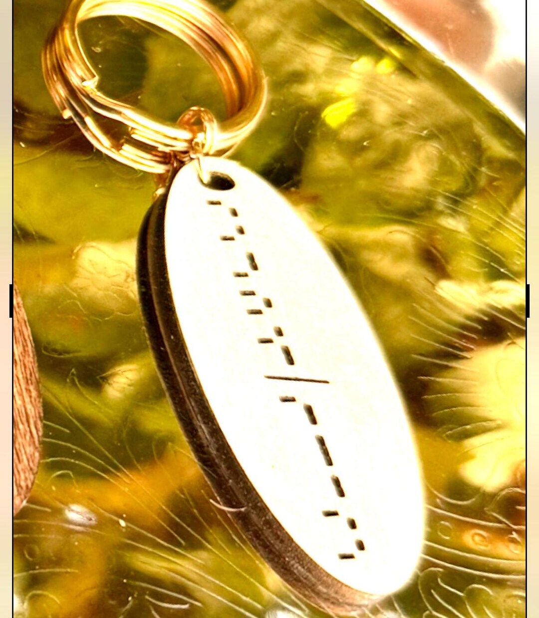 Morse Code Feminist Key Chain - Etsy
