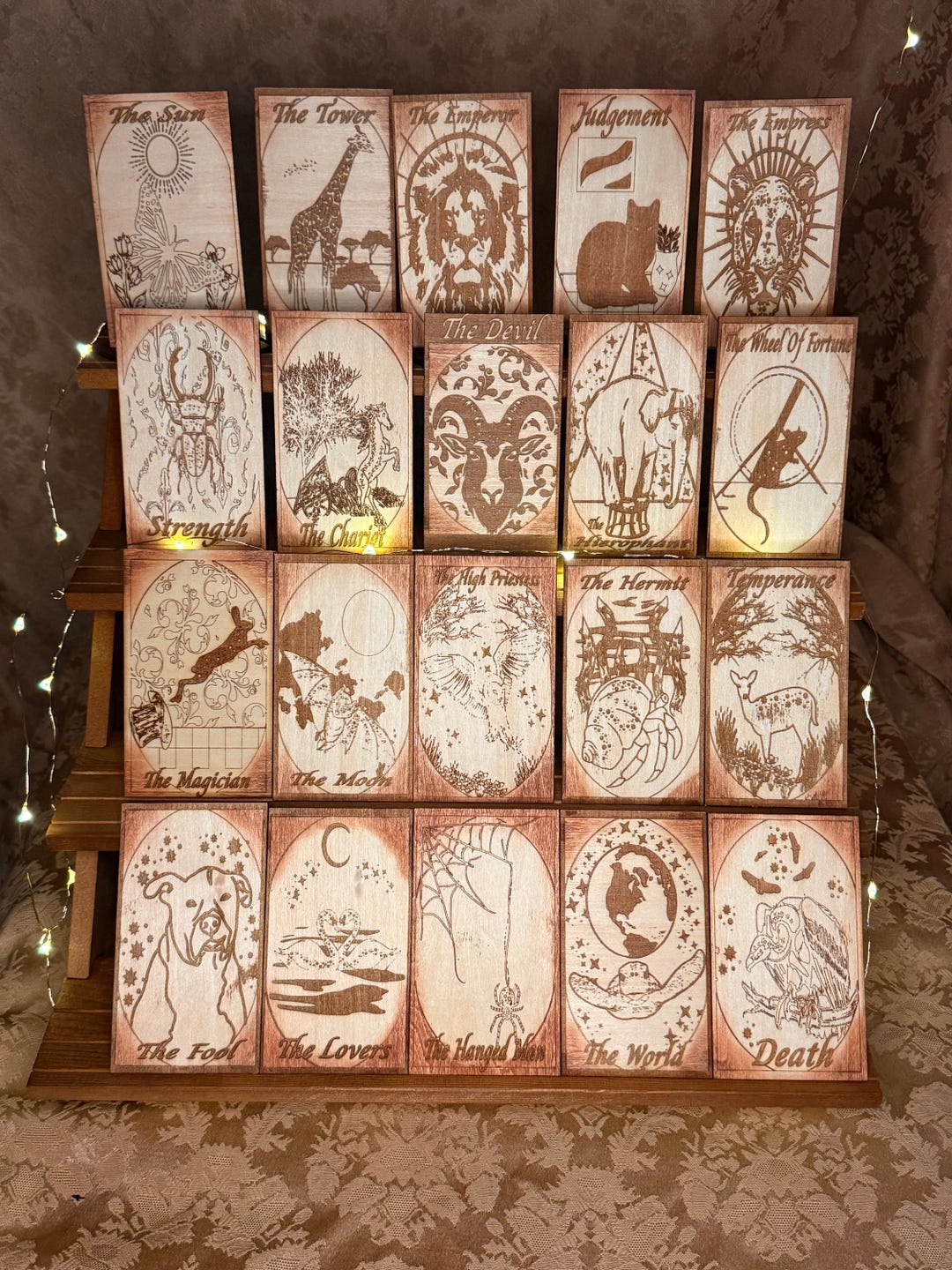 Tarot Card Decor With Stand - Etsy