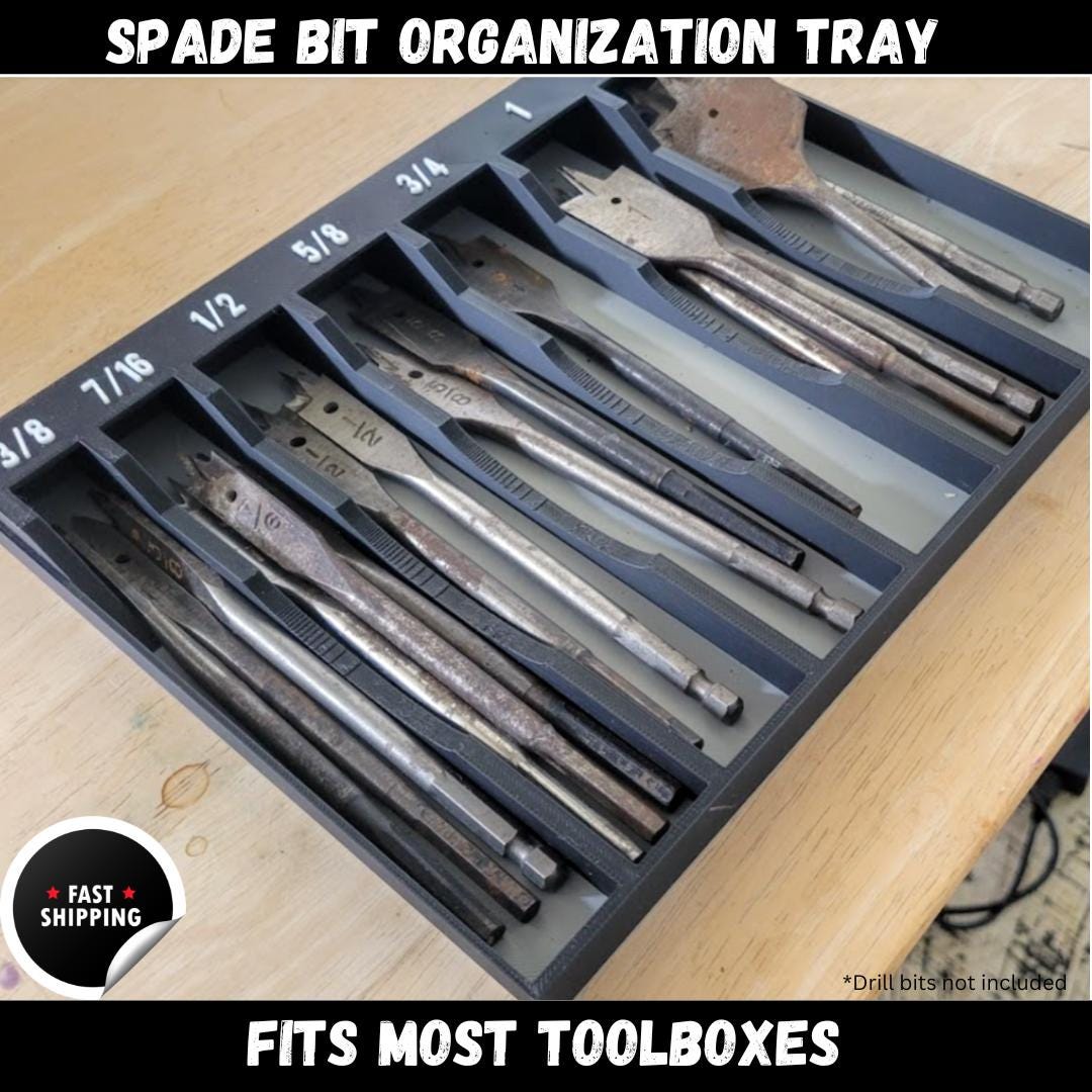 Paddle/spade Drill Bit Organizer - Etsy