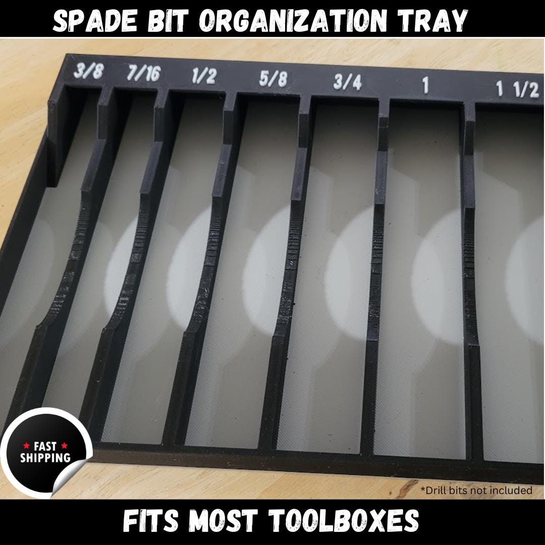 Paddle/spade Drill Bit Organizer - Etsy