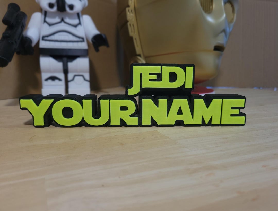 Star Wars Inspired Nameplate for Desk, Shelf, Etc. - Etsy