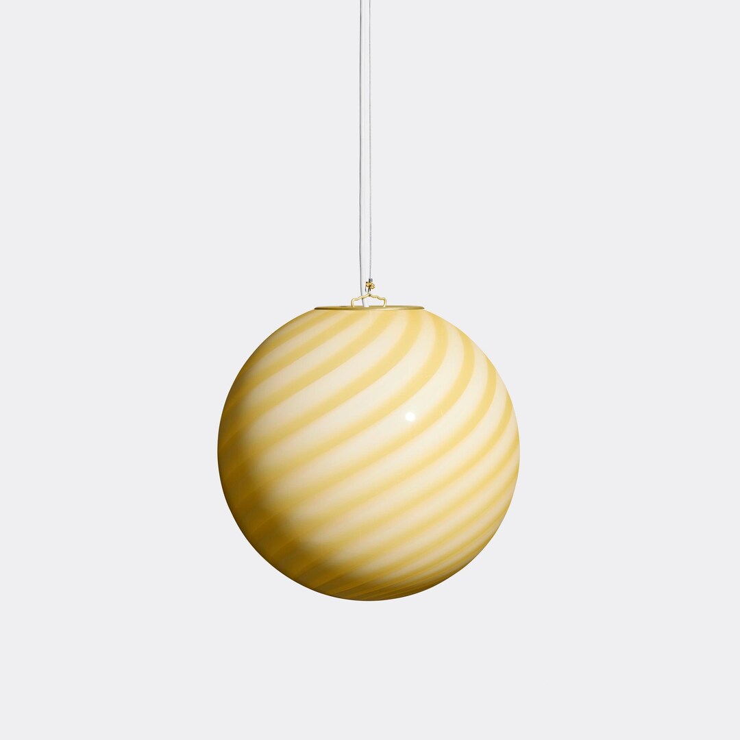 Murano Candy Pendel Gul Swirl D:30 Cm - Etsy