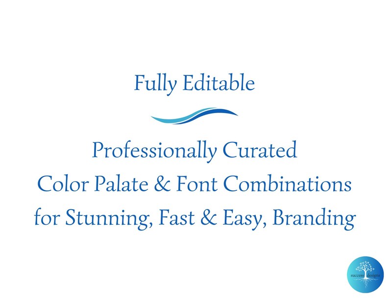 Simple Elegant Brand Board Canva Template | Curated Color & Font ...