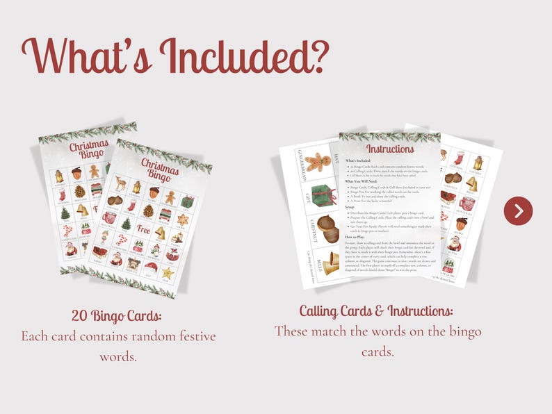 Christmas Bingo Office Bingo Family Reunion Games Family Game Night - Etsy