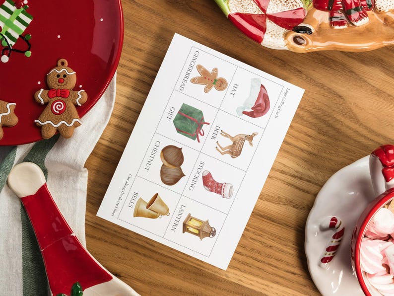 Christmas Bingo Office Bingo Family Reunion Games Family Game Night - Etsy