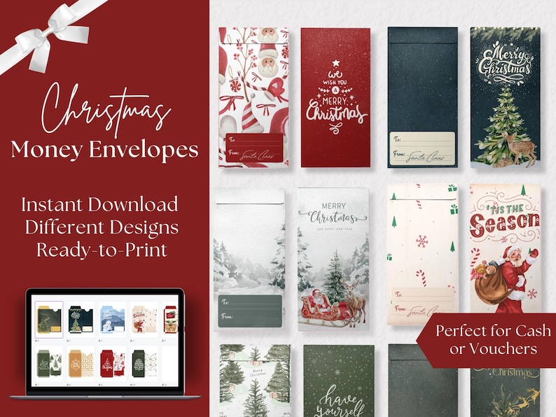 Christmas Money Envelope | Cash Envelope Printable | Instant Download ...
