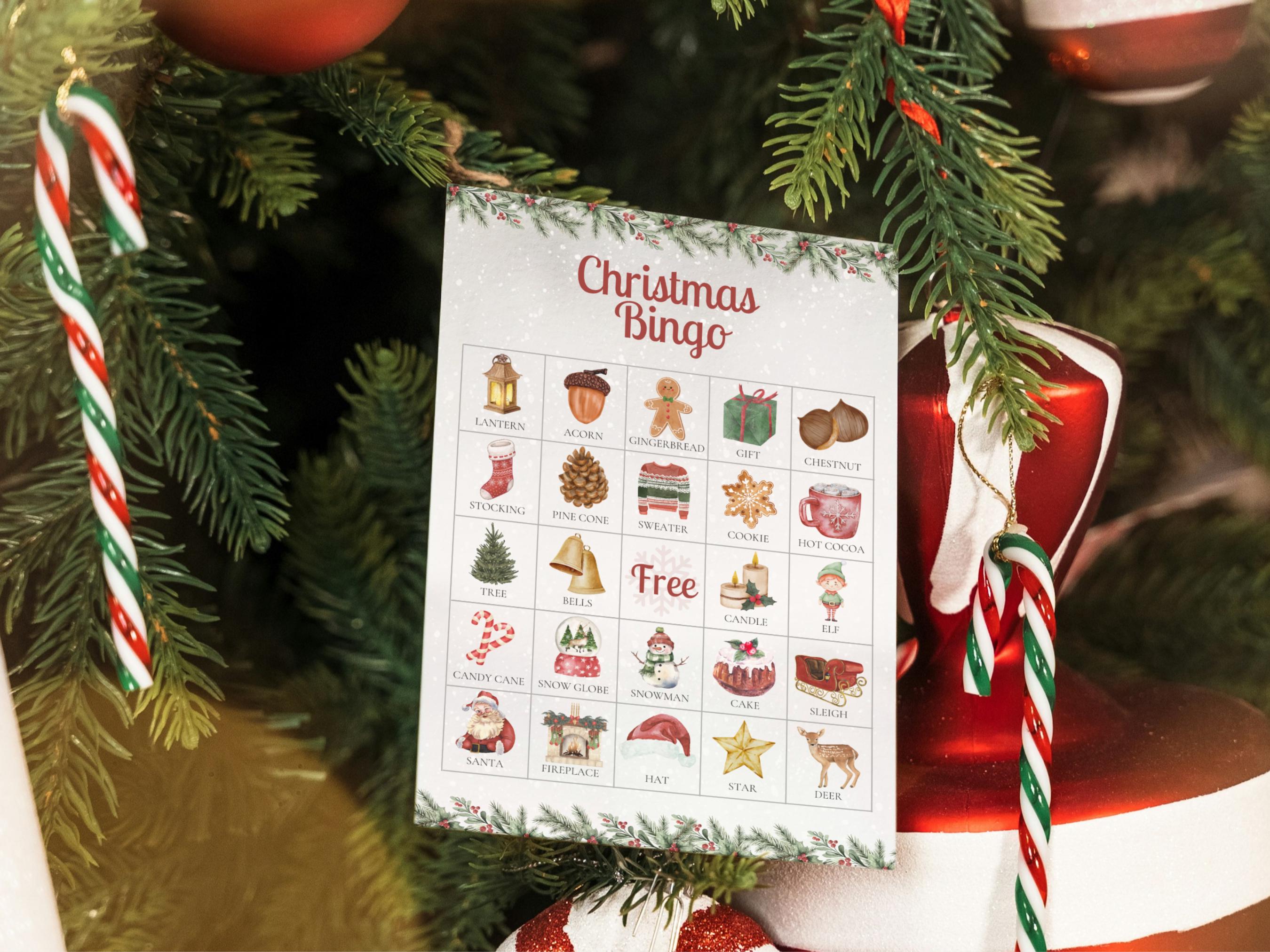 Christmas Bingo Office Bingo Family Reunion Games Family Game Night - Etsy