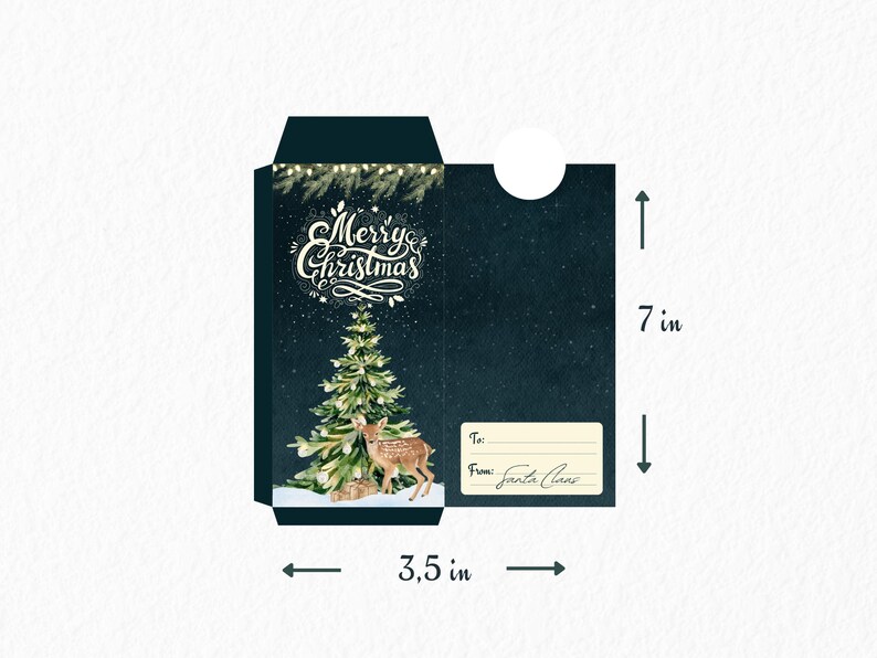 Christmas Money Envelope | Cash Envelope Printable | Instant Download ...