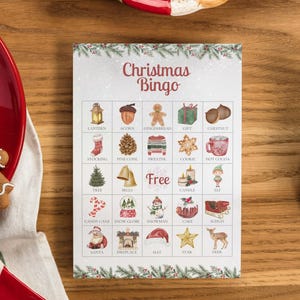 Christmas Bingo Office Bingo Family Reunion Games Family Game Night - Etsy