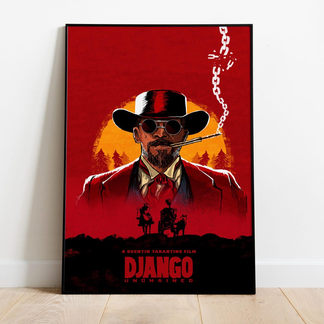 Django Unchained Poster, Movie Print, Wall Art, Gift for Film Fans - Etsy