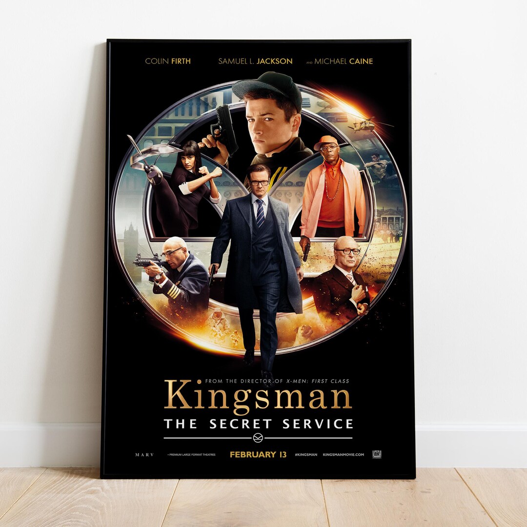 Kingsman the Secret Service Poster, Wall Art, Movie Print, Gift for ...