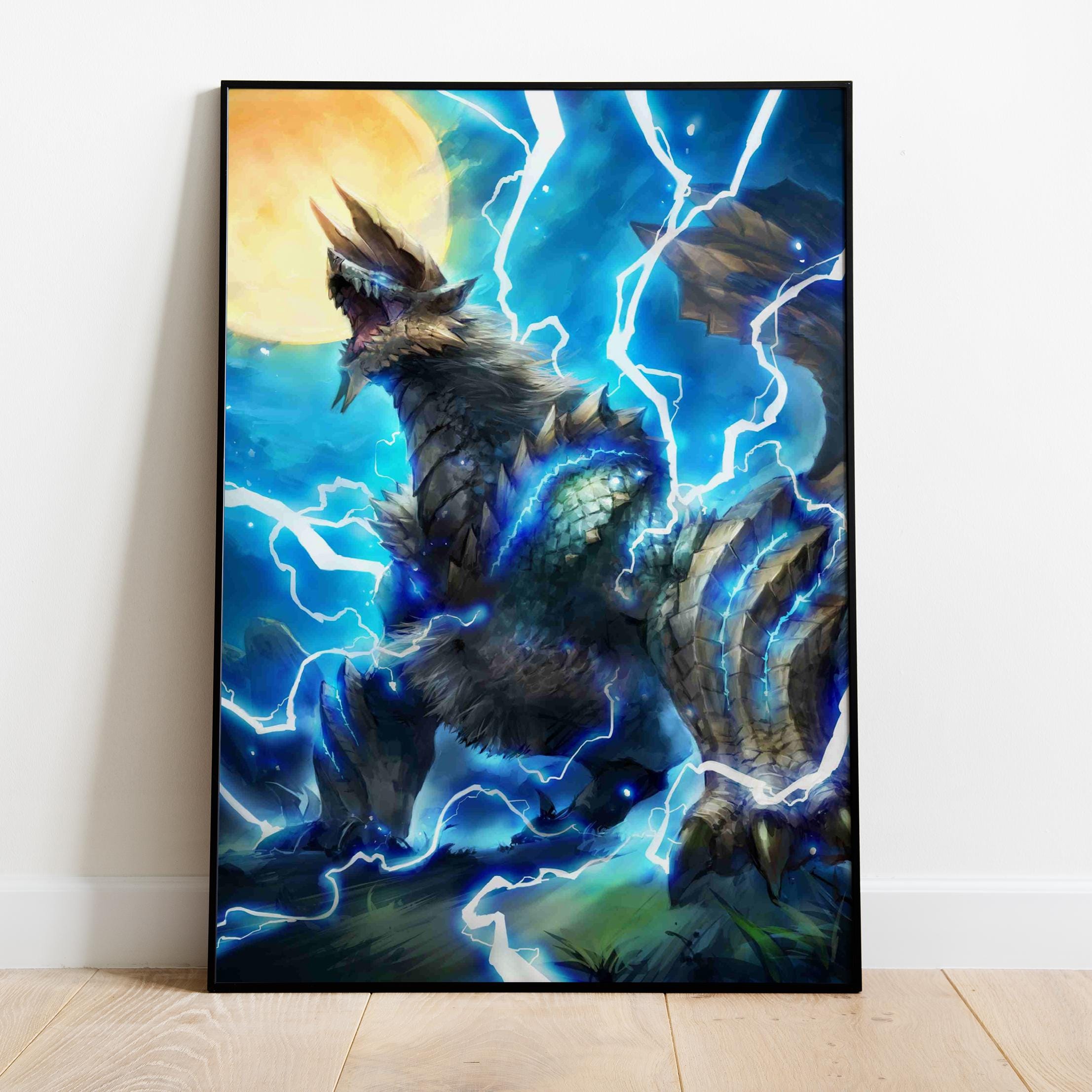 Monster Hunter World Poster, Game Print, Wall Art, Gift for Gamers - Etsy