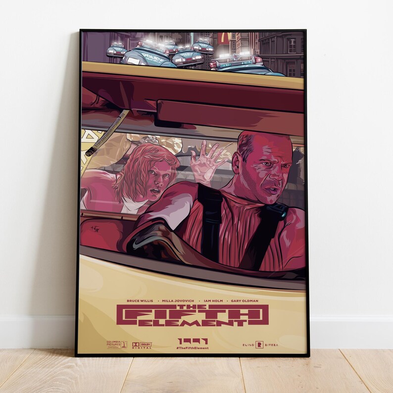 The Fifth Element Poster, Wall Art, Movie Print, Gift for Film Fans - Etsy