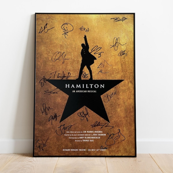 Hamilton Musical Poster - Etsy UK