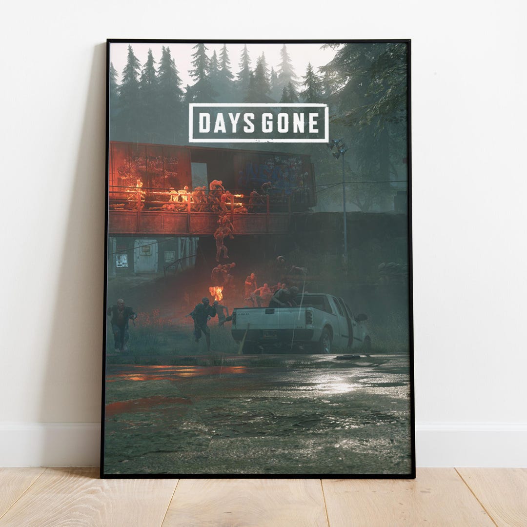 Days Gone Poster, Game Print, Wall Art, Gift for Gamers - Etsy