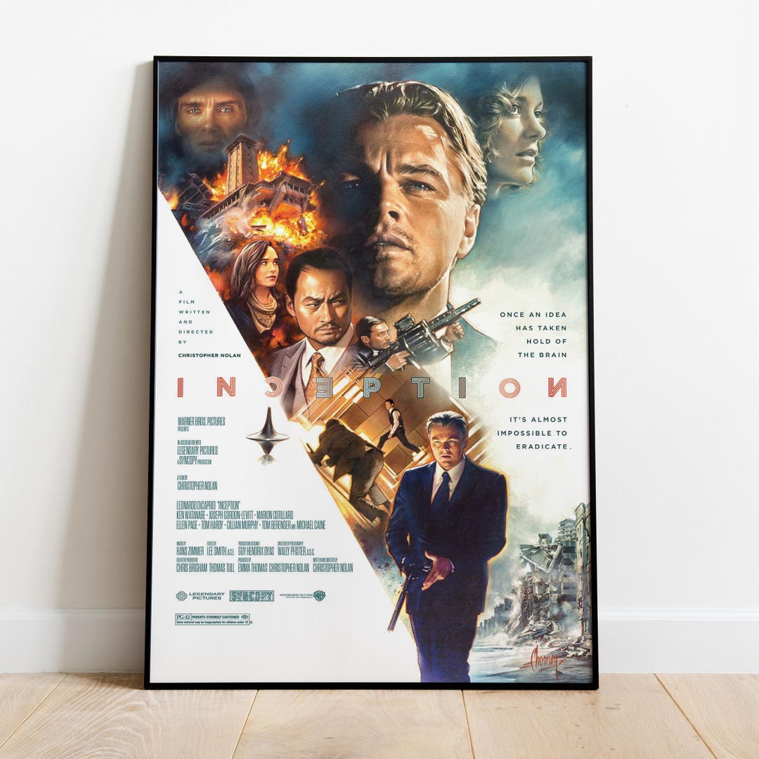 Inception Poster, Movie Print, Wall Art, Gift for Film Fans - Etsy