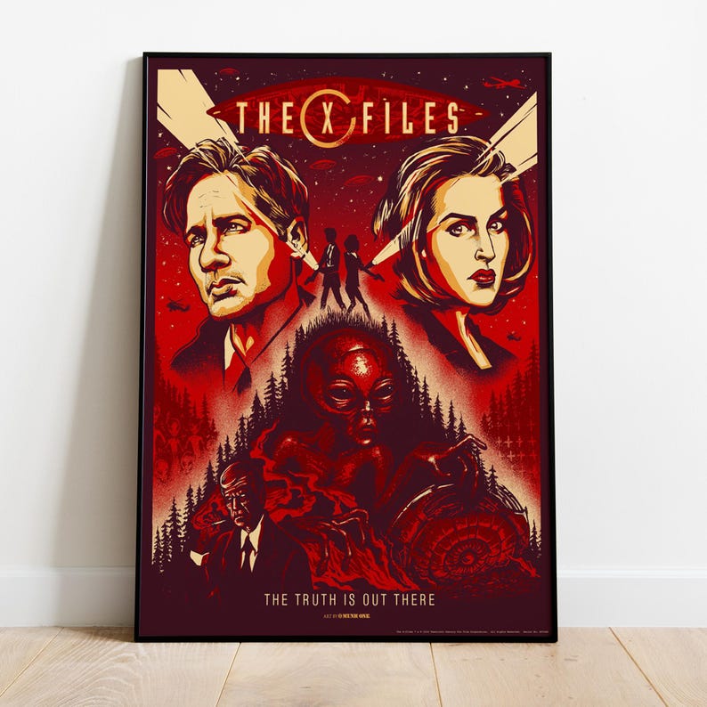 The X-files Poster, TV Series Print, Wall Art, TV Show Gift - Etsy