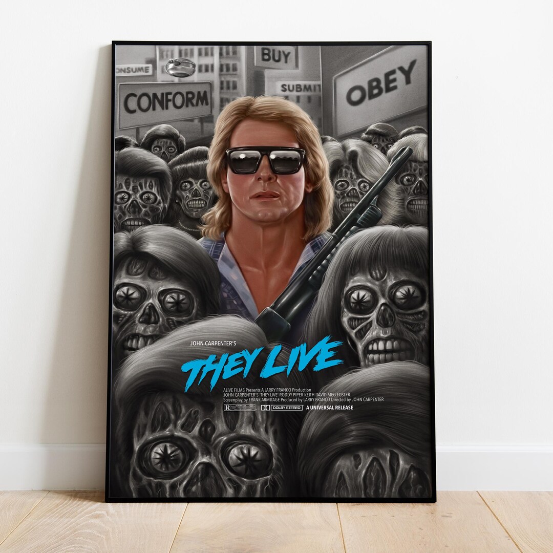 They Live Poster, Movie Print, Wall Art, Gift for Film Fans - Etsy