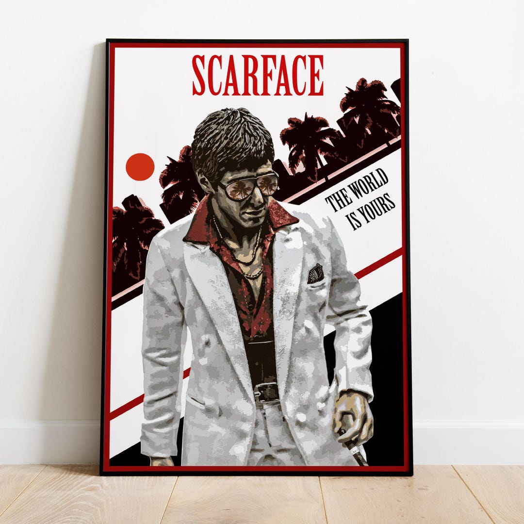 Scarface Poster, Movie Print, Wall Art, Gift for Film Fans - Etsy
