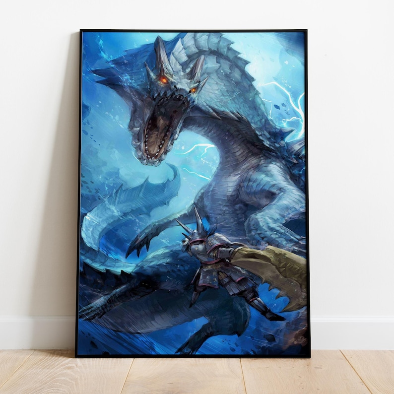 Monster Hunter World Poster, Game Print, Wall Art, Gift for Gamers - Etsy