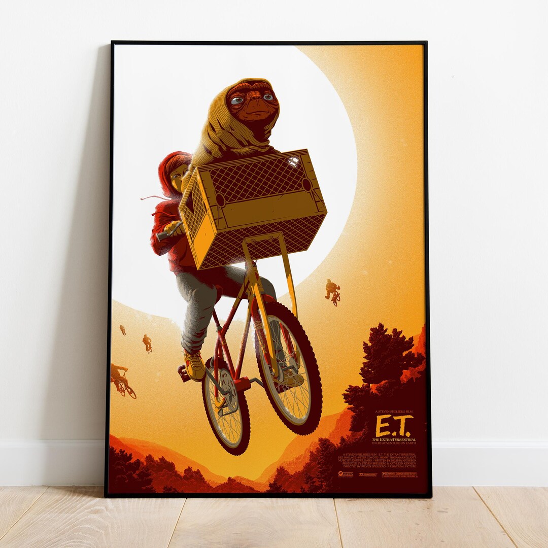 E.T. Poster, Wall Art, Movie Print, Gift for Film Fans - Etsy