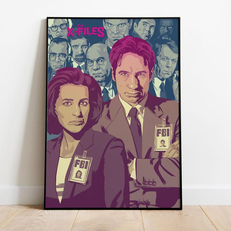The X-files Poster, Wall Art, TV Series Print, TV Show Gift - Etsy